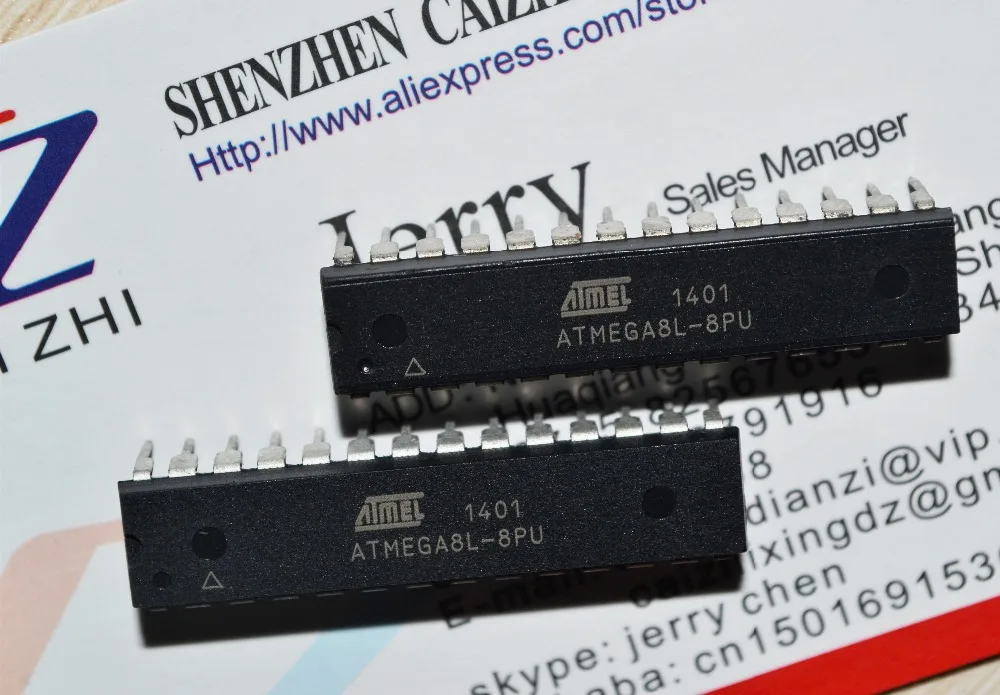 Frete Grátis 20 Pçs/lote Atmega8 Atmega8l Mega8 Mega8l-8pu Avr Mcu 8k ...