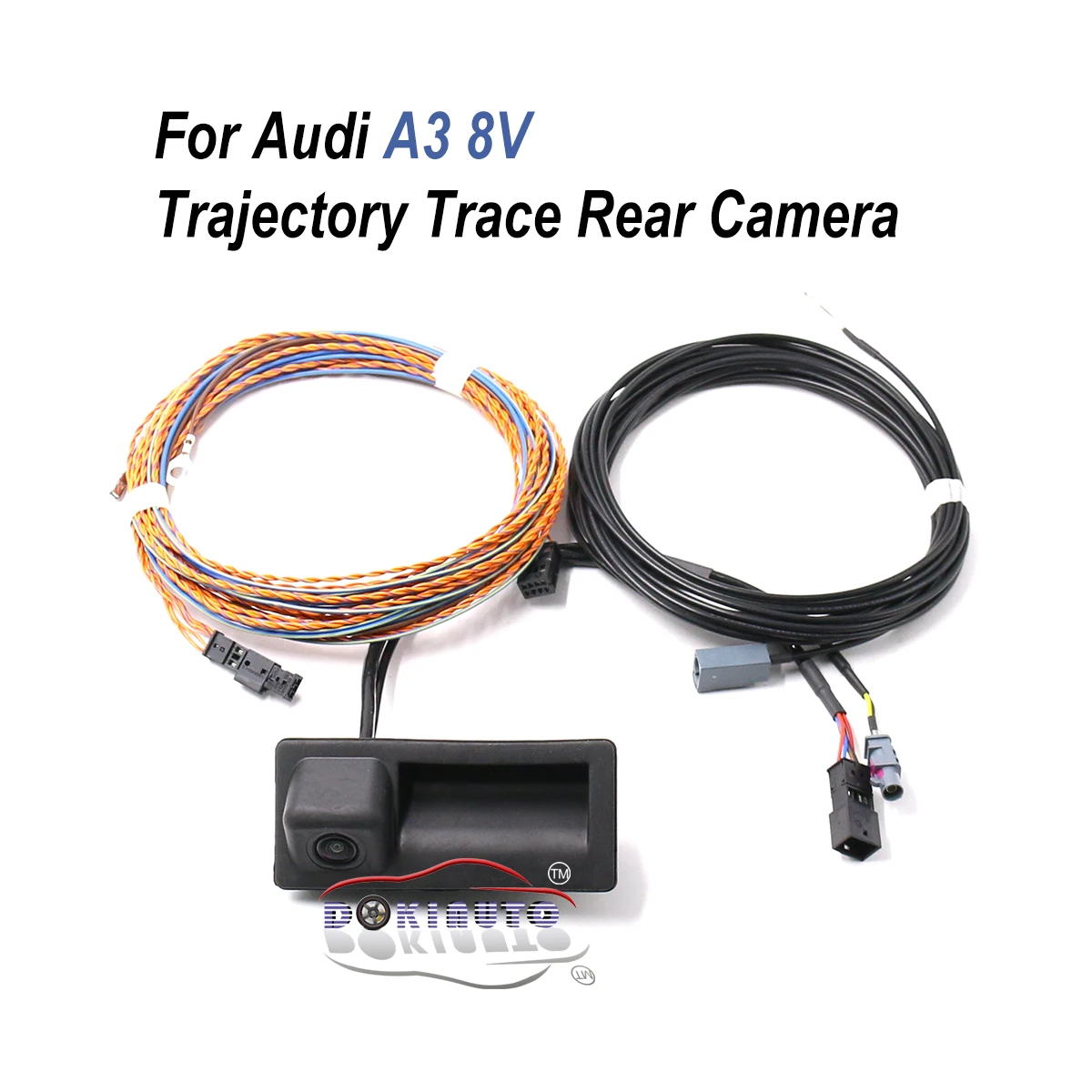 Rear View Camera Trunk handle with Trajectory Trace For Audi A3 8V MIB ...