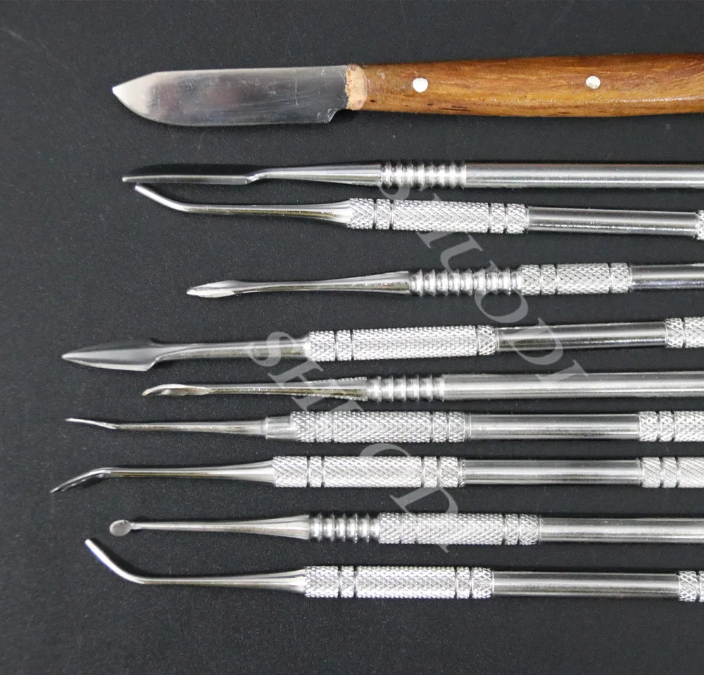 Batik Kit 3pcs Pottery Clay Sculpture Carving Modeling Tool Set Wax Pots