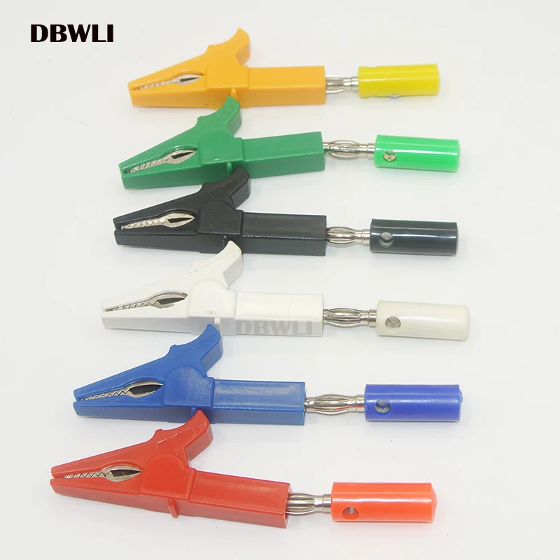 55MM Alligator clip + BANANA PLUG, test probe with 4mm Banana Plug ...