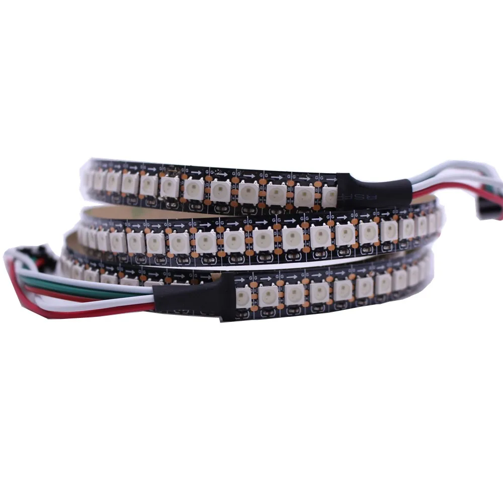 PCB 144 LED 5050 RGB 칩 WS2811 IC 디지털 LED 스트립 라이트, 비방수, 1m, 12mm ...
