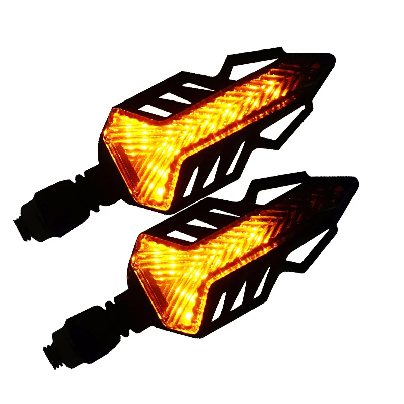 2pcs Motorcycle Led Turn Signal Lights 13led Flowing Signals Indicators