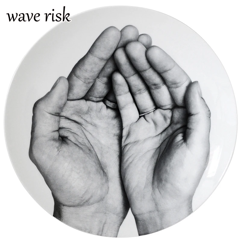 Ceramic Decorative Plates | Hand Pattern Plate | Ceramic Dish | Hand ...