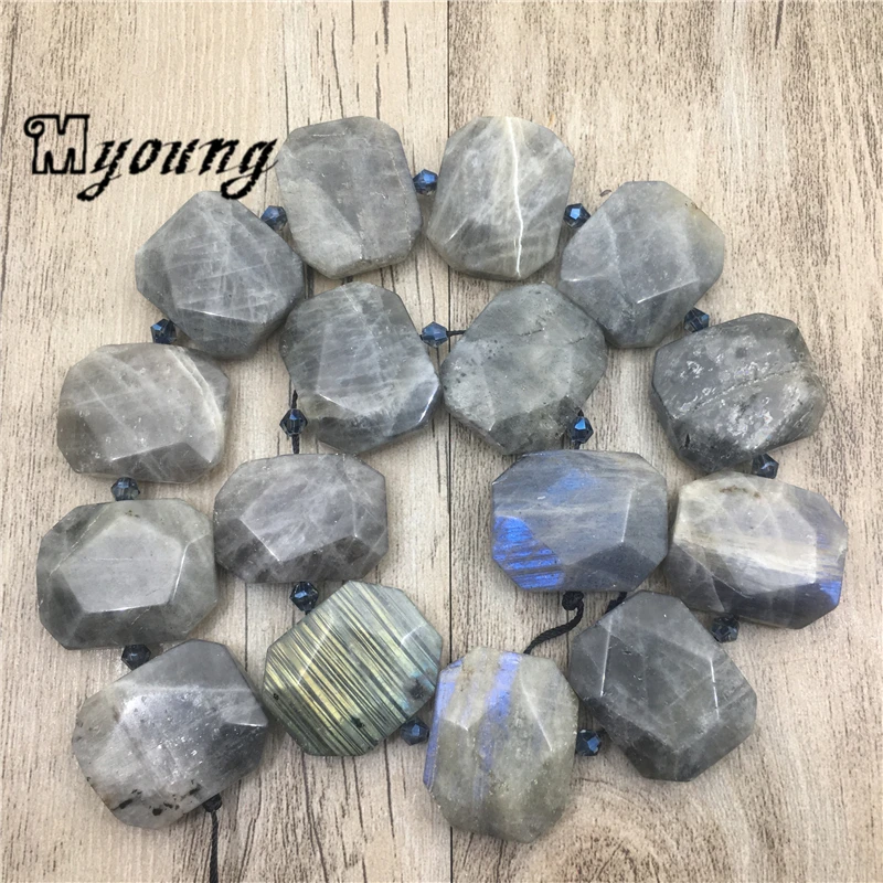 Genuine-Labradorite-Slab-Space-Beads-Faceted-Gems-Stone-Spectrolite ...