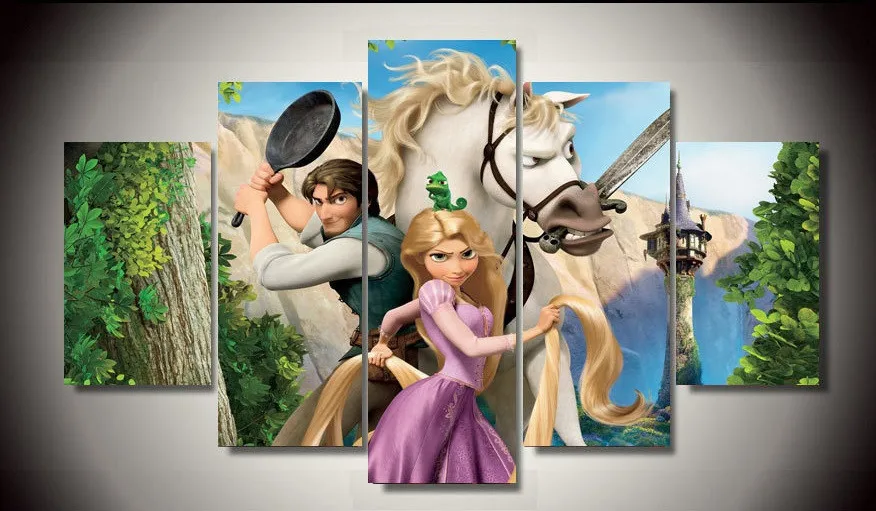 Unframed 5 Piece Painting Wall Art Nursery Room Decor Print Picture ...