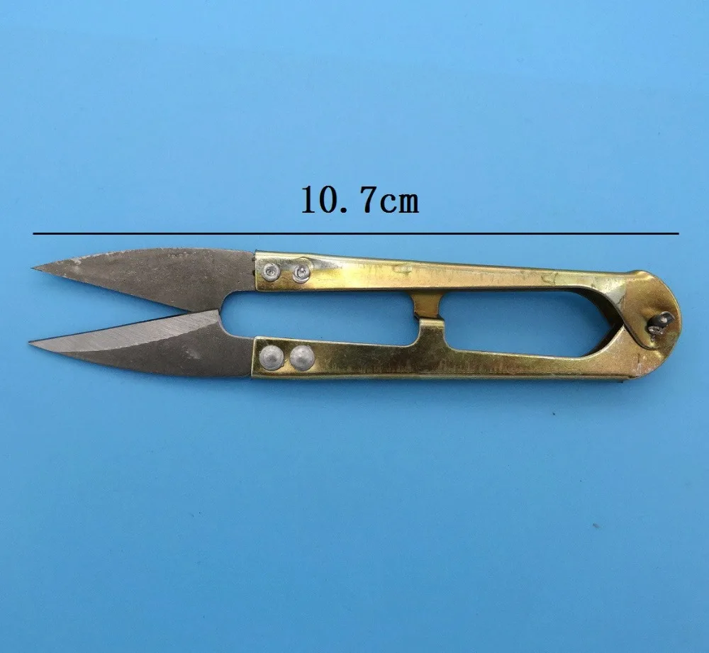 1 Pc Electroplating Mending Scissors Spring Yarn Scissors Type U Small ...