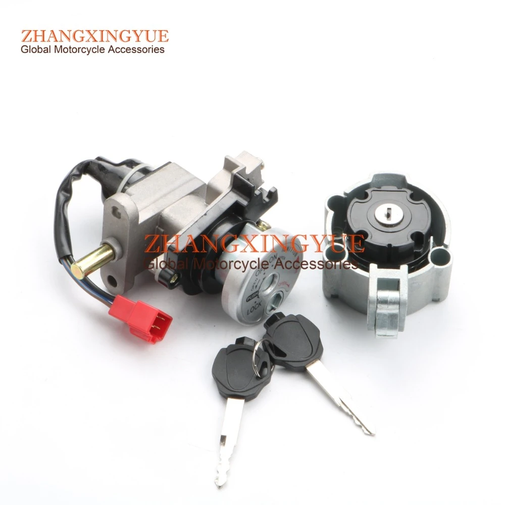 Cooter Lock Kit Ignition Switch Gas Cap Keys For Yamaha Bws125 Zuma 125 ...