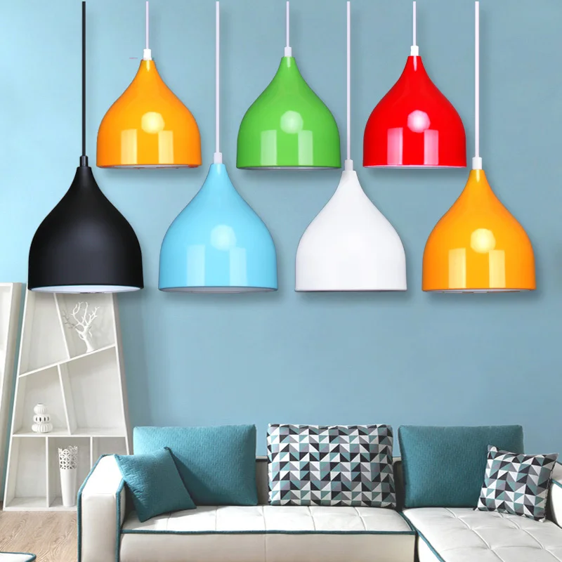 Modern Ceiling Lamp Vintage Bar Pendant Lights Loft Wrought Aluminum ...