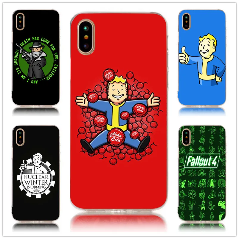 Game Fallout Hard Transparent phone Case Cover For Apple iPhone X 8 ...
