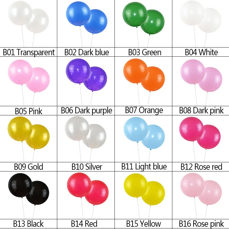 Transparent -1 pièce 36 Inch 90cm gros ballons géants Latex ballons ...