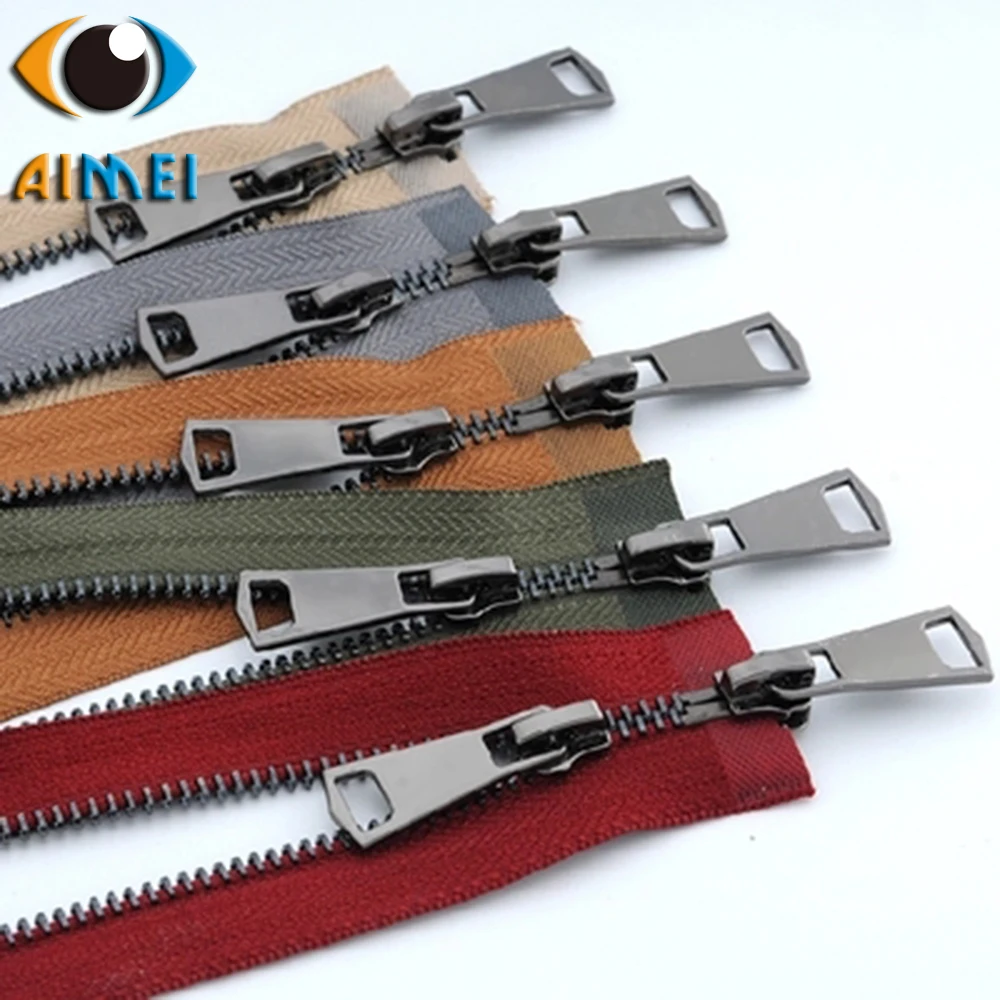 5 Metal Copper Zipper Black Gold Double Headed Teeth High Grade Down ...