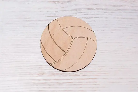 Wooden volleyball ball Laser Cut, wood cutout, plywood figure ...
