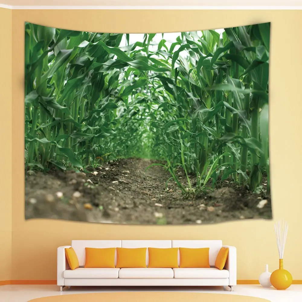 Cornfield Home Decor Corn Field Harvest Tapestry Wall Art Hanging for ...