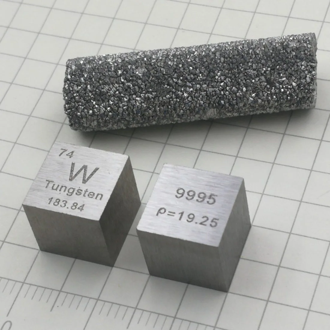 10 X 10 X 10mm (W≥99.9%) Wiredrawing Wolfram Cube Periodic Table Of ...