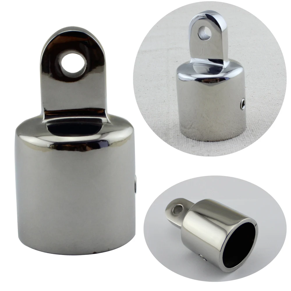 316 Stainless Steel Pipe Eye End Cap 1" 25mm Bimini Top Fitting ...