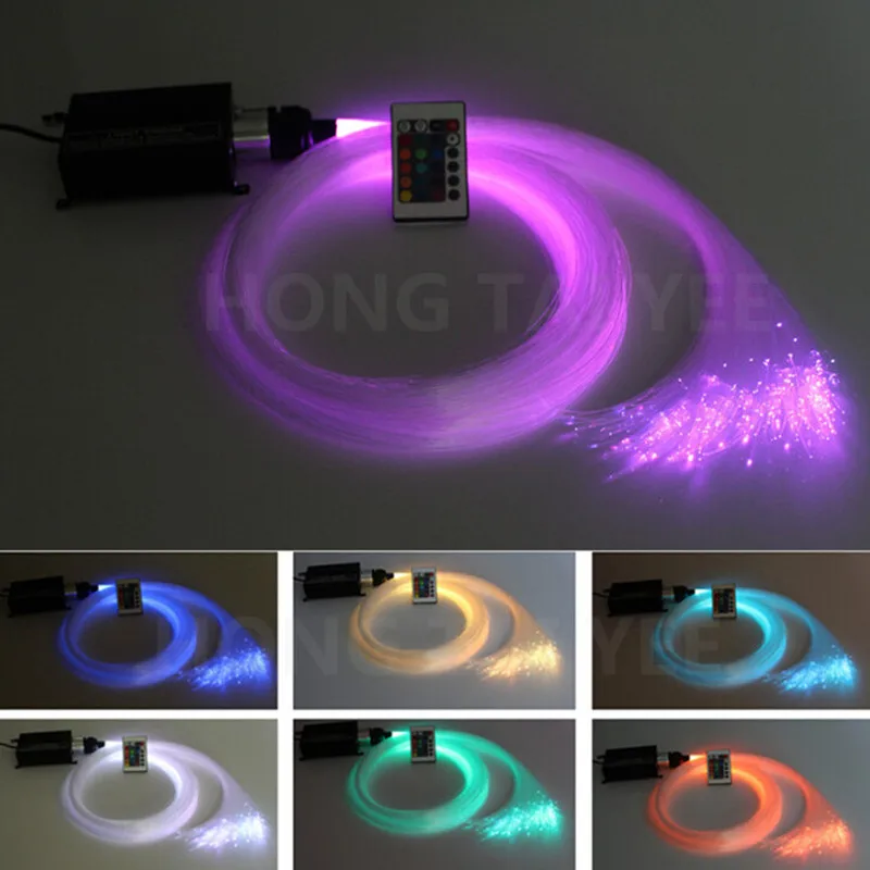 16W RGB LED plastic Fiber Optic Star Ceiling Lamp Light Kit 150pcs 0 ...