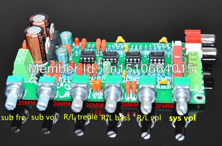 Preamp Tone Board 2.1 Preamp Board Ne5532 Hifi High-fidelity 2.1 ...