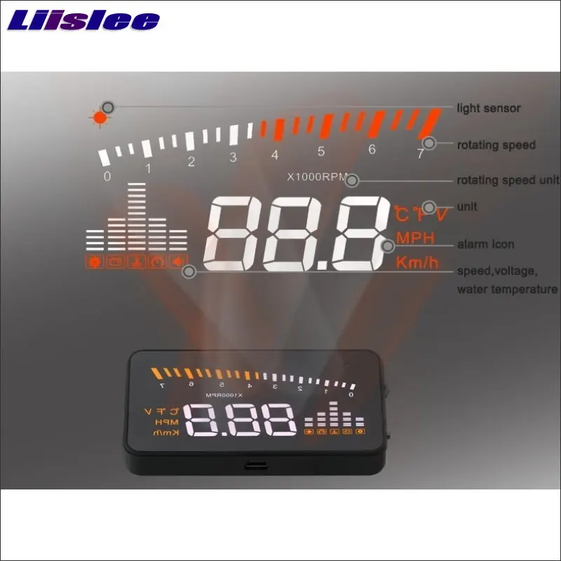 Car HUD Head-Up Display for Citroen C3/C5/C6 2010-2020 HUD OBD Safe ...