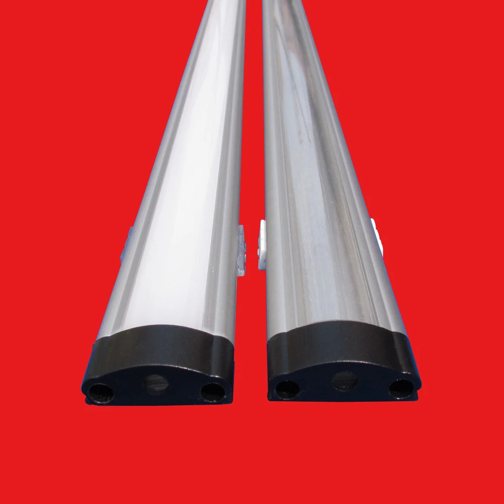 5 10packs x 2m Led 채널 U alu, Alu 프로파일, 디퓨저, 마운팅 클립, 테이프 라이트 용 엔드 캡/리지드 ...