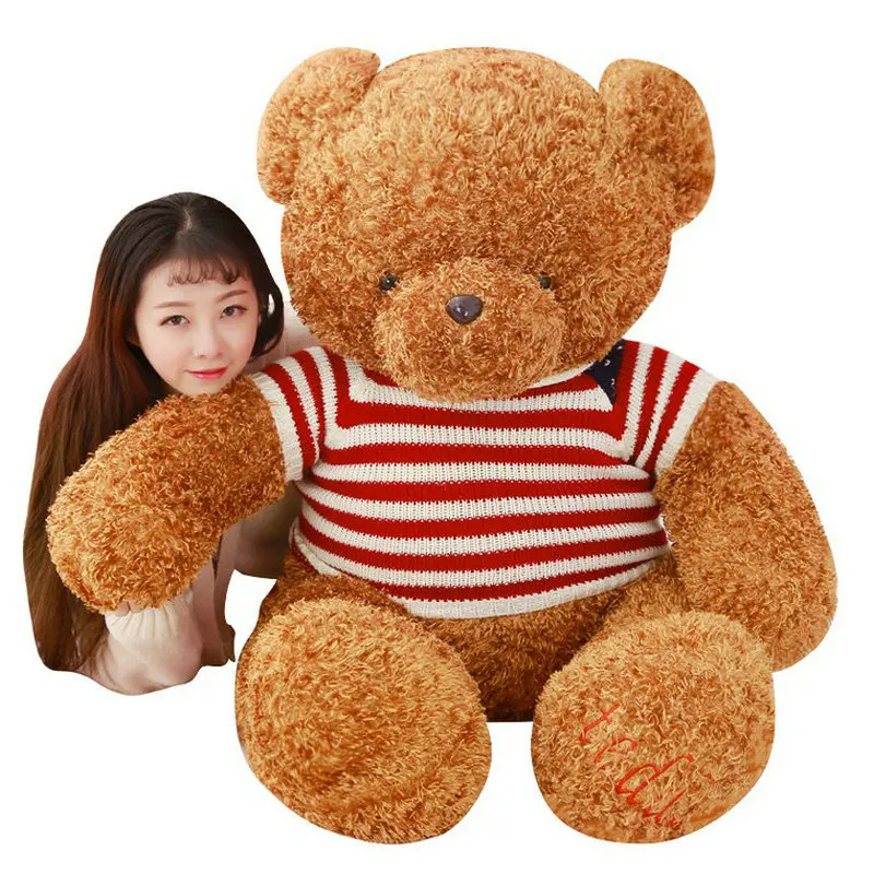 60/80/120cm Cute Doll Teddy Bear Plush Toys Sleep Puppet Stuffed Pp ...