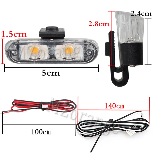 4X2 Ambulance Police Light 2 LED DC 12V Warning 8W Car Truck FSO ...