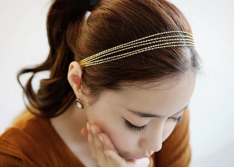 Women Tassels Headband Headpiece Hair Band Head Chain Jewelry