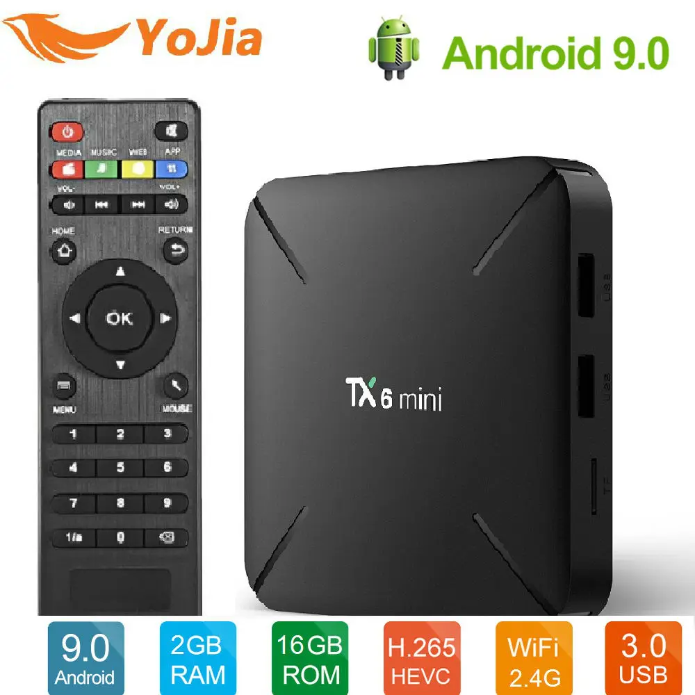2019 NEW Mini 4K TV Box Android 9.0 2GB 16GB Allwinner H6 QuadCore USD3 ...