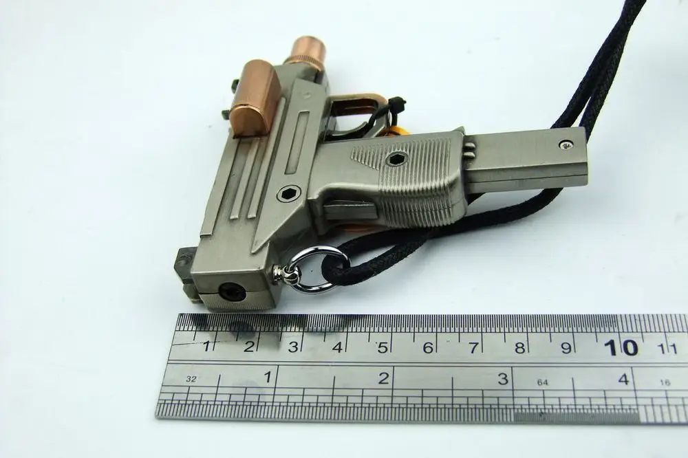 HI Q Factory Sales / ZHONG LONG Mini UZI Gun Shaped Lighter Windproof ...