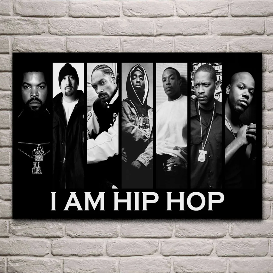 Hip Hop Musicians Pop Music Artwork Posters On The Wall Picture Home ...