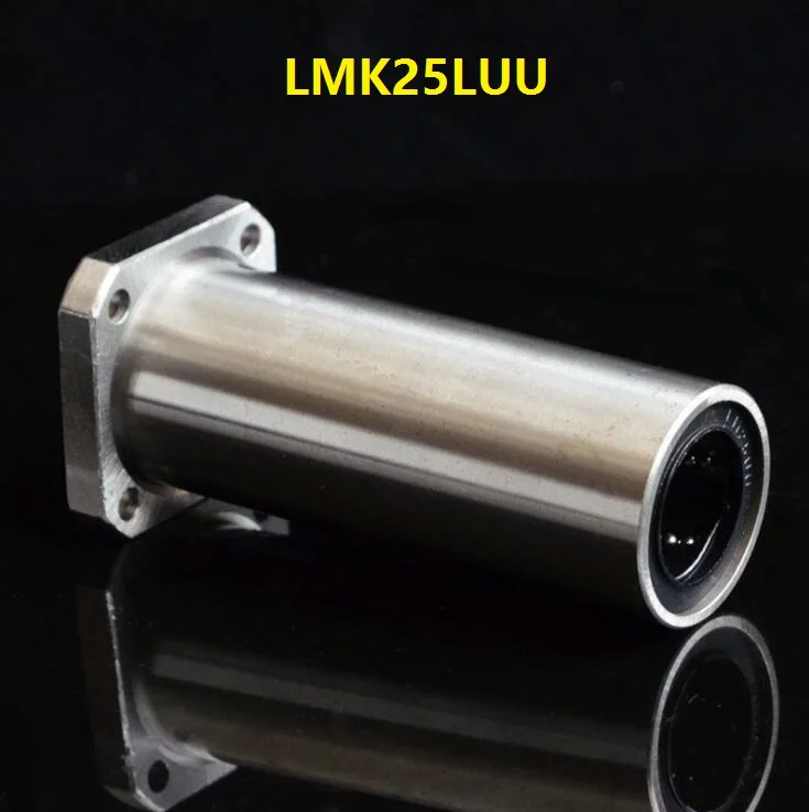 20pcs/lot Lmk25luu 25mm Long Type Square Flange Linear Ball Bearing ...