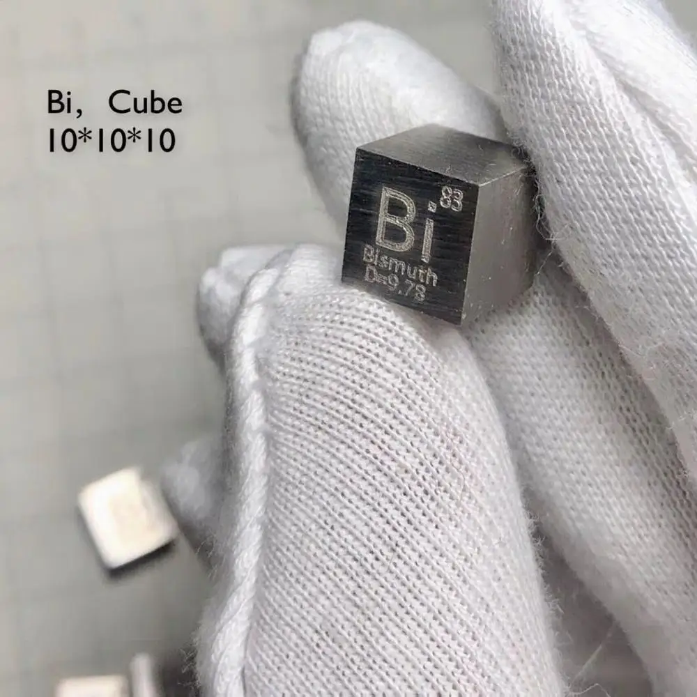 Bismuth Metal 10mm Density Cube 99.99% Pure For Element Collection ...