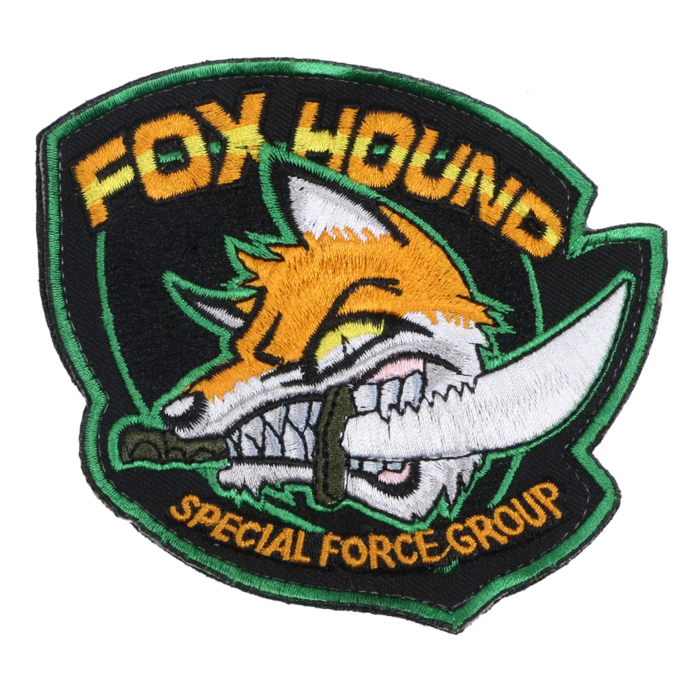 Metal Gear Solid Mgs Fox Hound Special Force Group "crazy Fox" Badge ...
