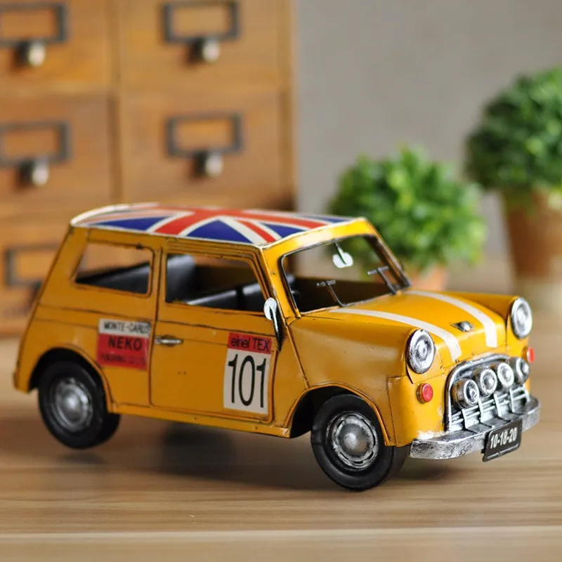 Free Shipping Mini England Metal Classic Car Model Handmade Tin Model ...