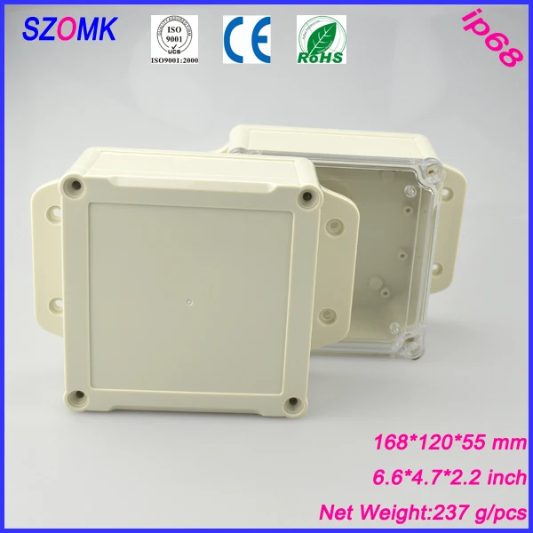 1 piece ip68 abs electronics enclosure for PCB with solid cover 168*120 ...