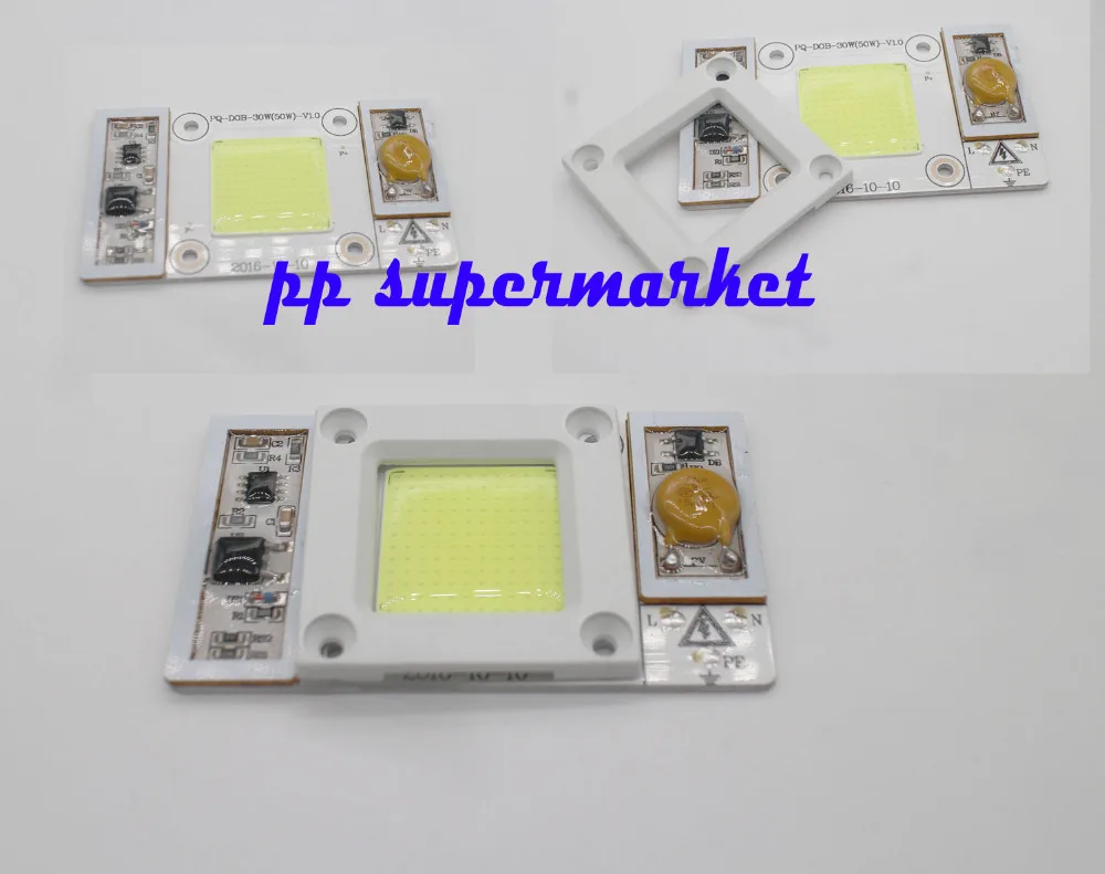 5pcs-50W-170-265V-High-Power-led-chip-built-in-driver-20000K-25000K ...