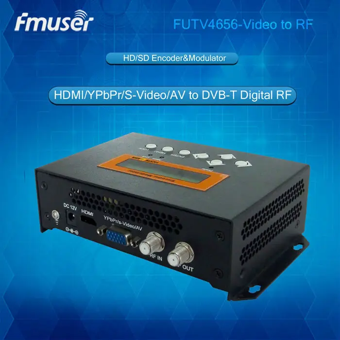 Futv4656 Dvb-t/dvb-c(qam)/atsc Mpeg-4 Avc/h.264 Hd Encoder Modulator (tuner,hdmi,ypbpr/cvbs/s ...