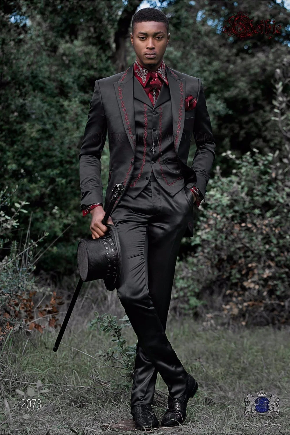 Black And Red Tuxedos For Weddings