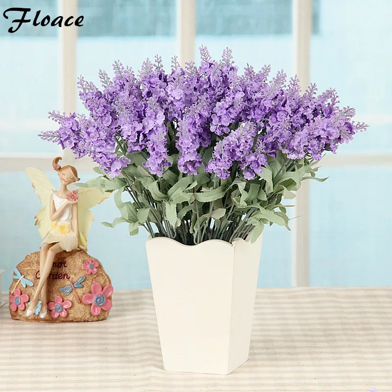 Floace decoração de flores de seda, mesa de jantar, vaso de madeira ...