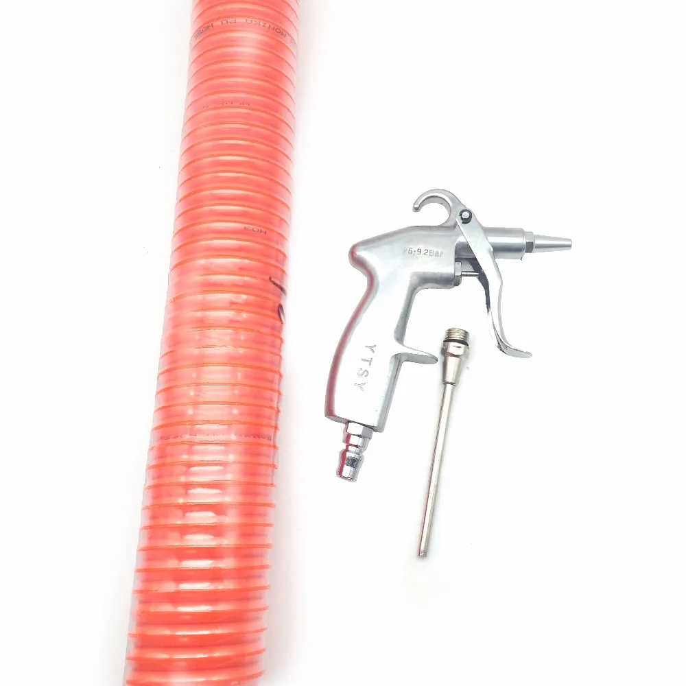 P6 9.2Bar Cleaning Gun Blowing Gun 8 * 5mm Red/Transparent/Blue PU Air ...