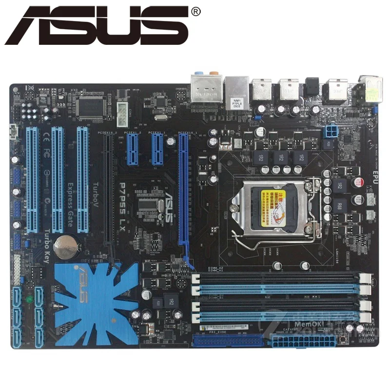 Asus-P7P55-LX-Desktop-Motherboard-P55-Socket-LGA-1156-i3-i5-i7-DDR3-16G ...