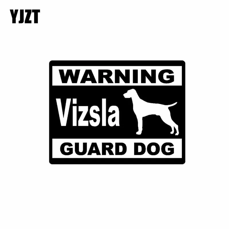 Yjzt 15cm * 11.4cm aviso vizsla guarda cão carro pára vinil decalque ...