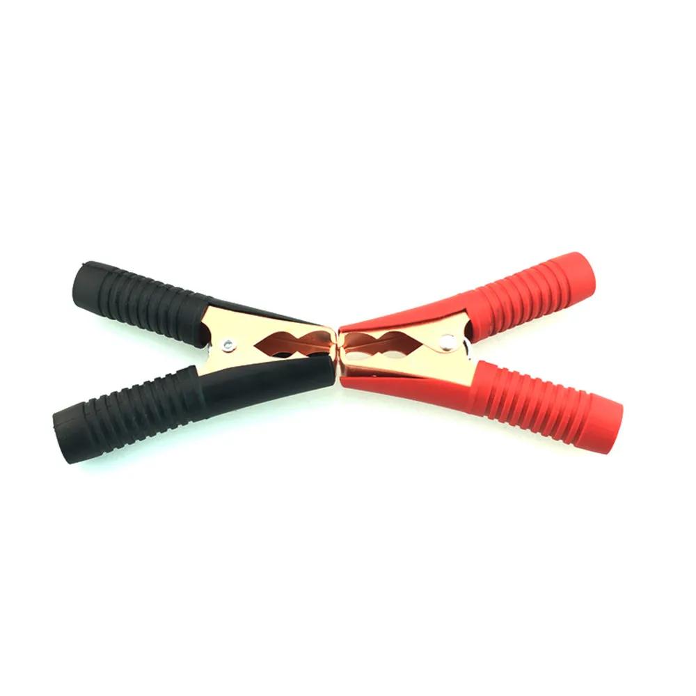2 Pcs 100A 90mm Car Vehicle Battery Test Alligator Crocodile Clip Clamp ...