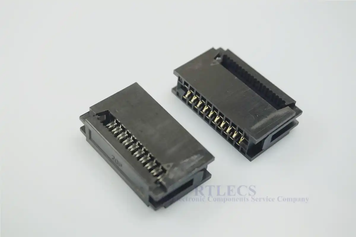 20 Pcs 2.54 mm Pitch Edge Card Connector IDC Type Slot 10 14 16 20 24 ...