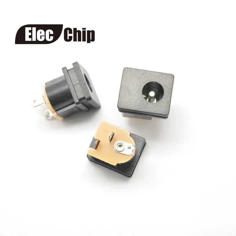10pcs DC socket adapter square panel mount DC 015 5.5MM 2.1MM power ...