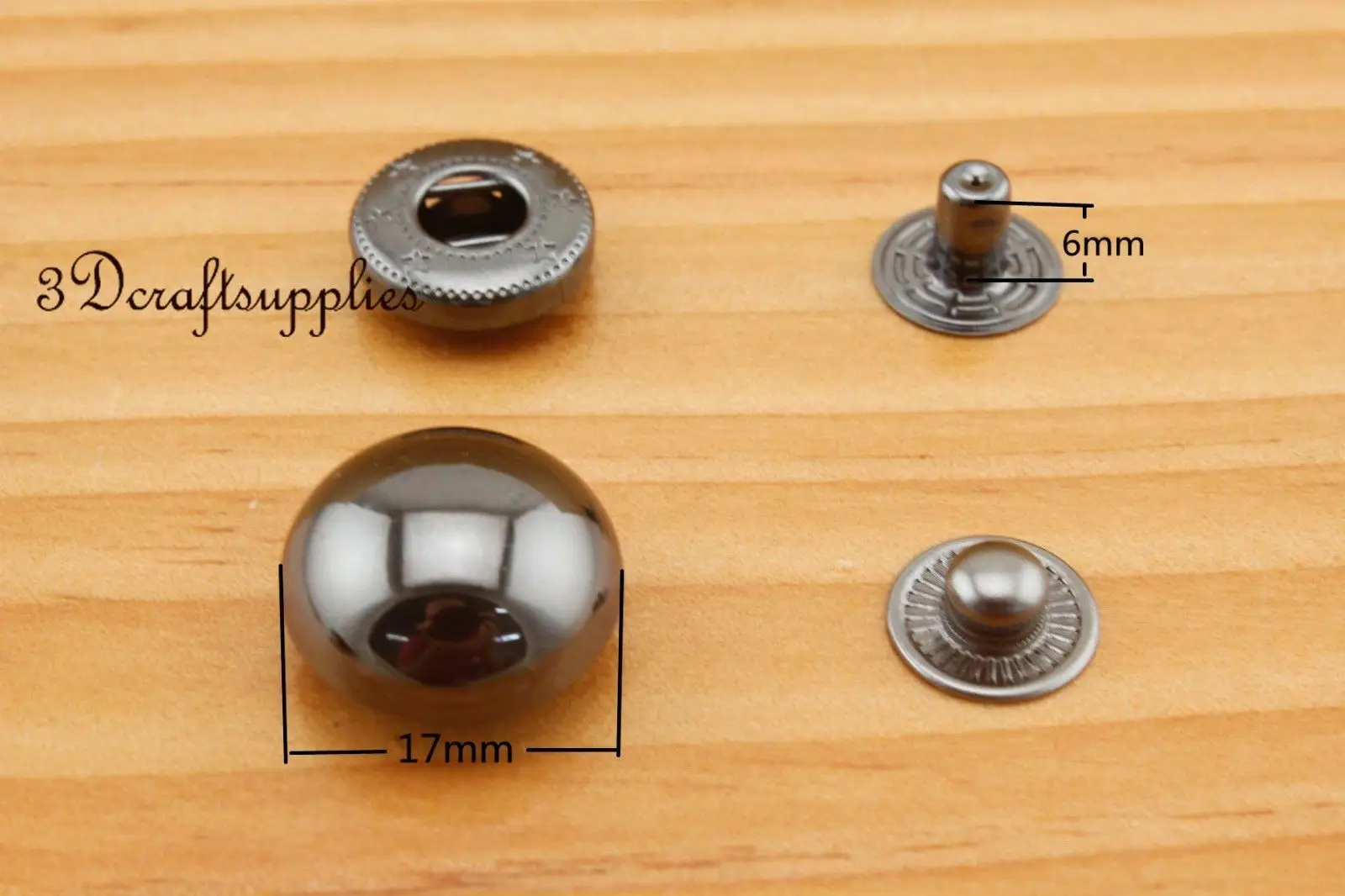 snap-fastener-copper-Press-stud-Snap-Buttons-gunmetal-dome-14-sets-17 ...