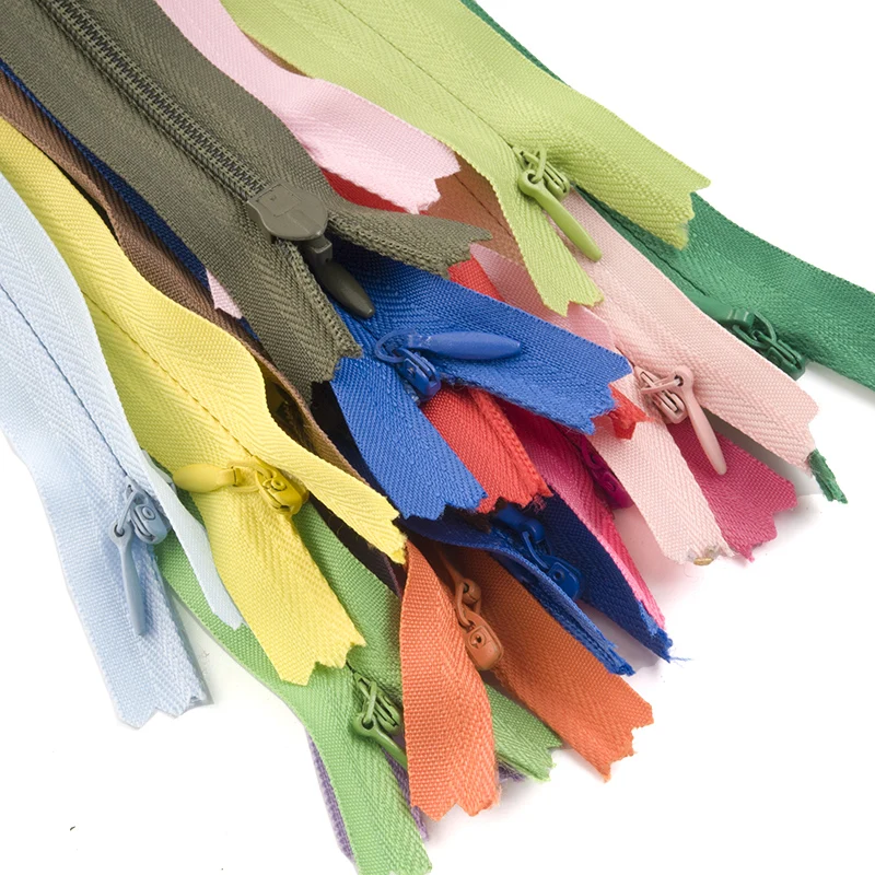 10pcs 3# 28cm 35cm 40cm 45cm 50cm 55cm 60cm Mixed Closed Zippers Nylon ...