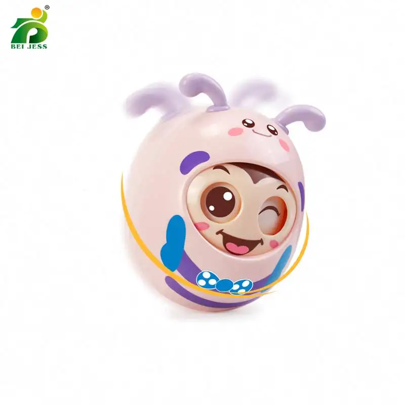 Baby Cute Rattle Cartoon Mobility Plastic Wink Doll Tumbler 0-12 Months ...