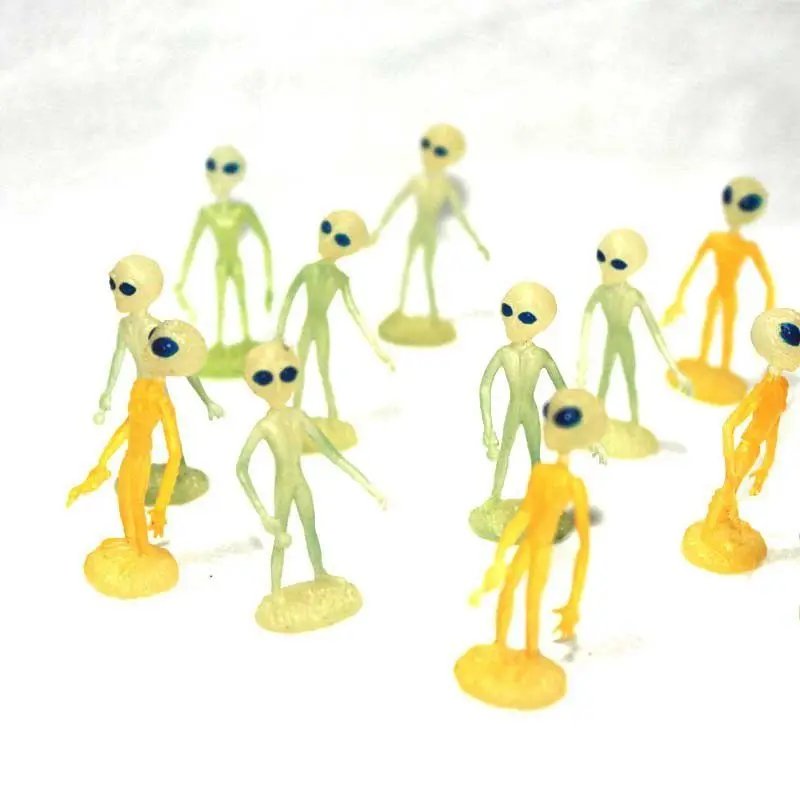 mini PVC Luminous aliens Model Toys figure 4cm ,10pcs/set-in Action ...
