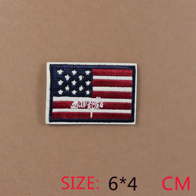 Hot Sale 1pc Fashion American Flag Iron On Embroidered Patch For Cloth