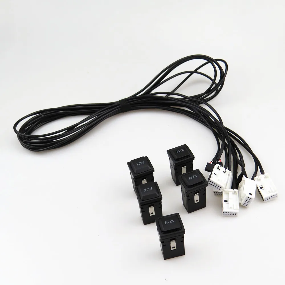 Fhawkeyeq 5set Rcd510 Rns310 Car Aux Switch Connection Socket Plug ...